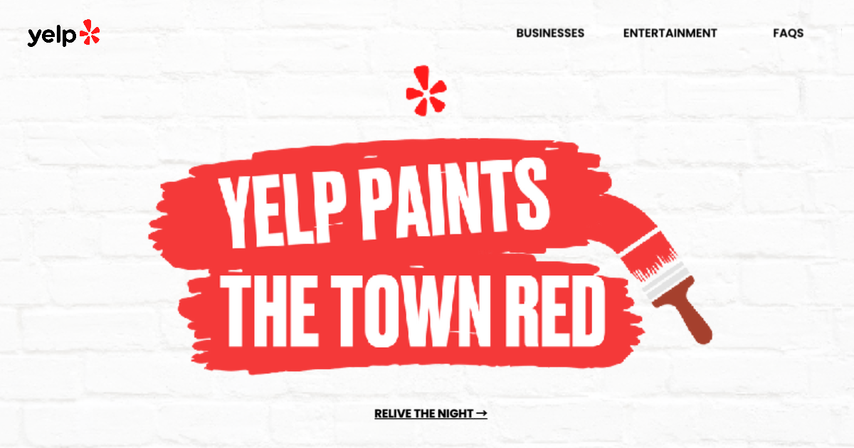 Yelp Paints the Town Red
